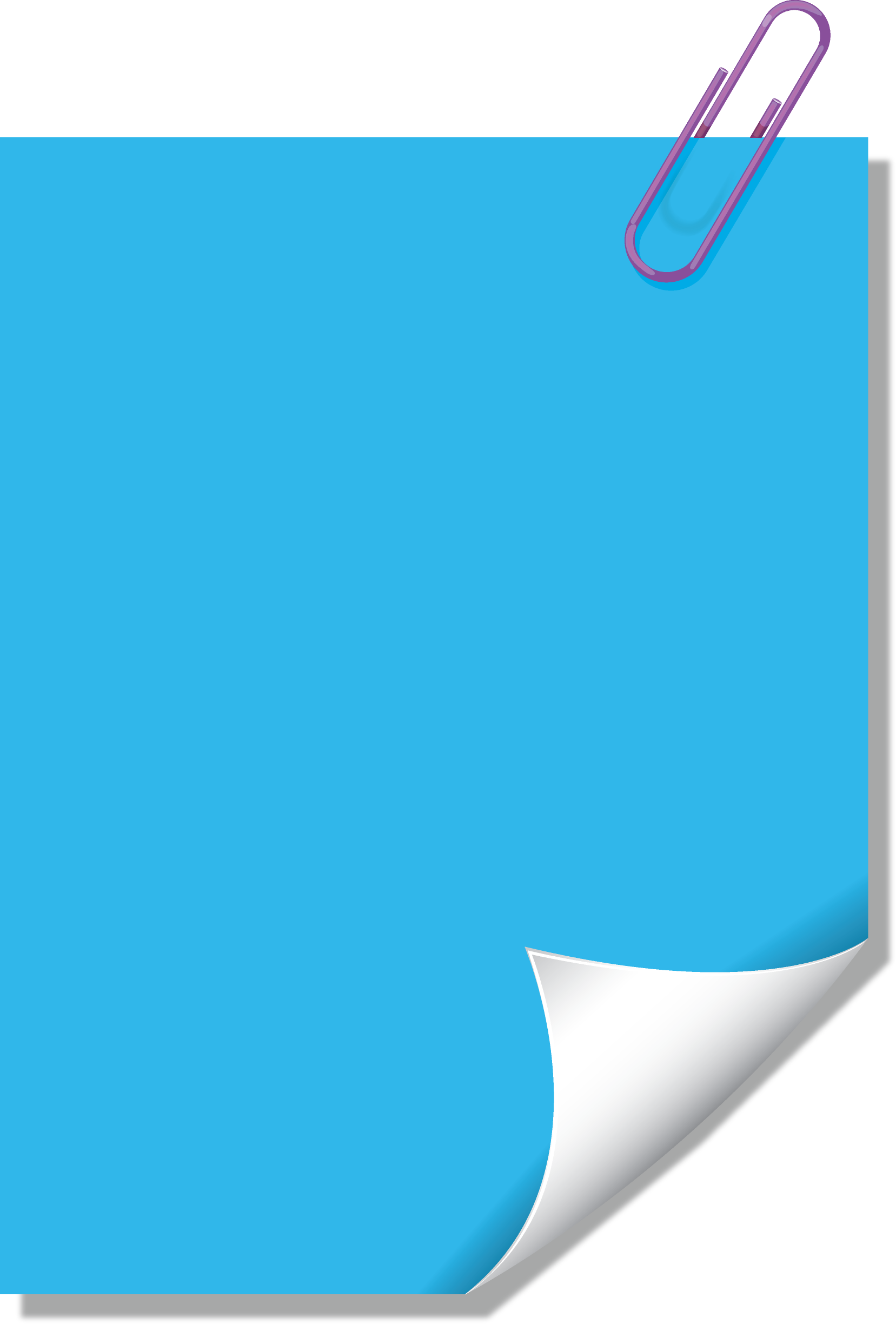 Download Blue Sticky Notes PNG Image For Free