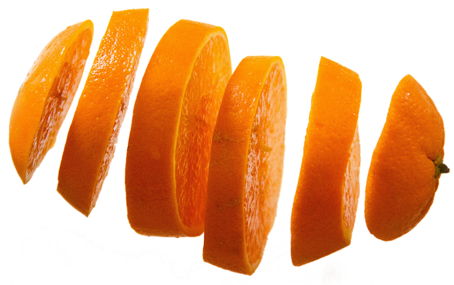 One Orange in Many Slices PNG Image - PurePNG | Free transparent CC0 ...