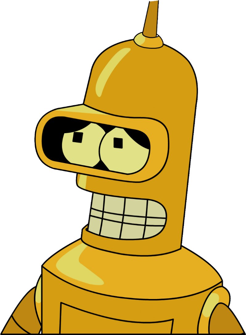Futurama Bender Gold PNG Image - PurePNG | Free transparent CC0 PNG ...