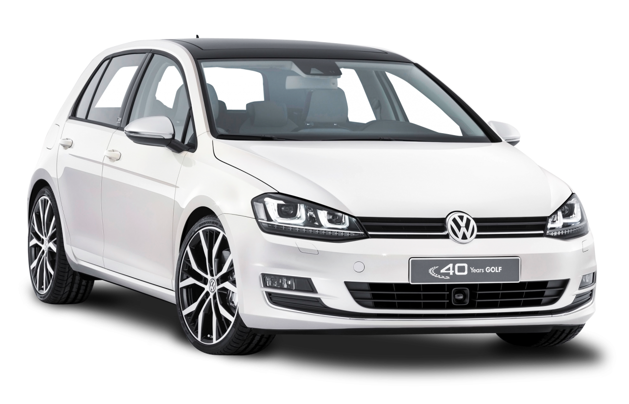 White Volkswagen Golf Car PNG Image - PurePNG | Free transparent CC0 ...